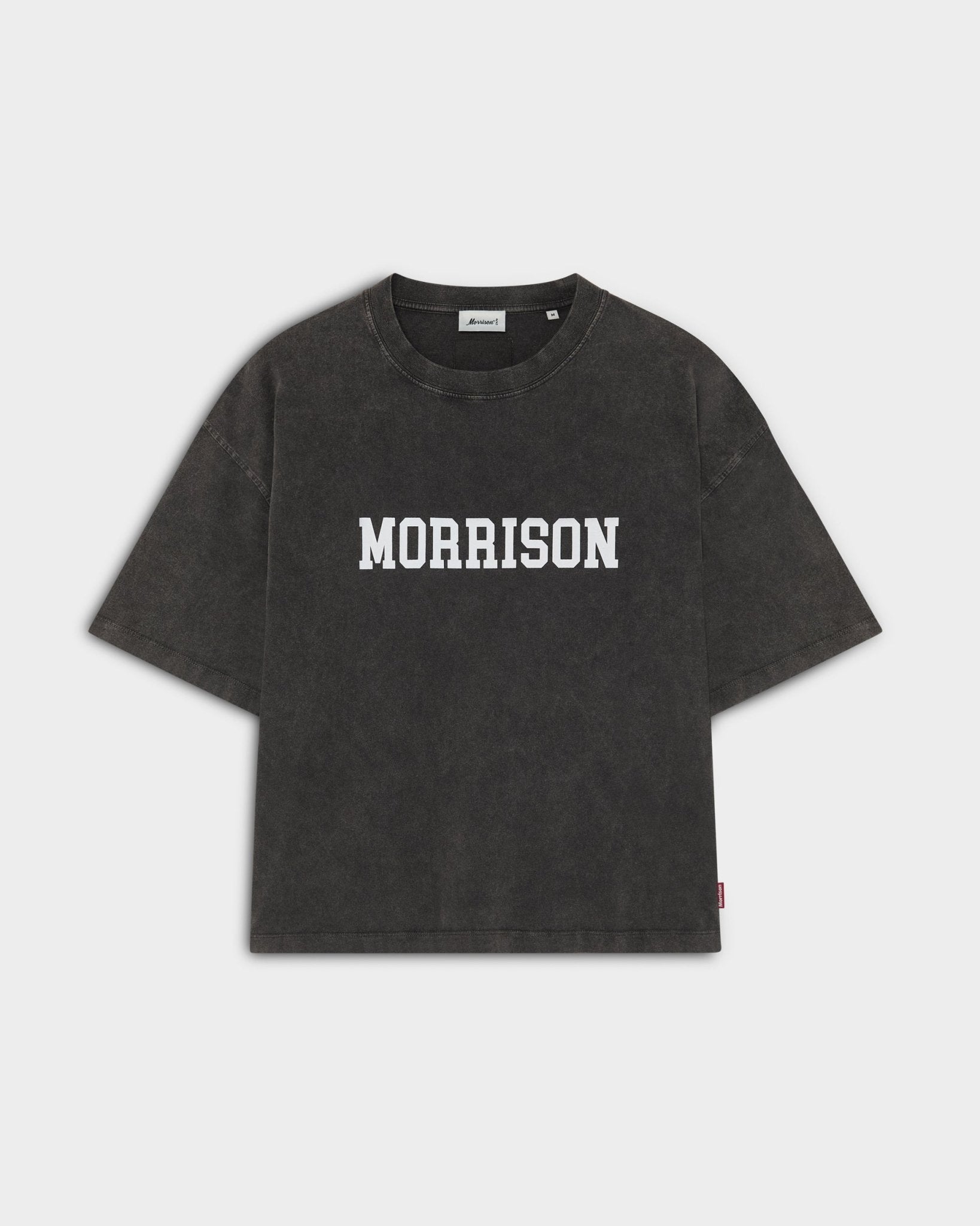 COLLEGE BLACK BOXY TEE – Morrison Shoes